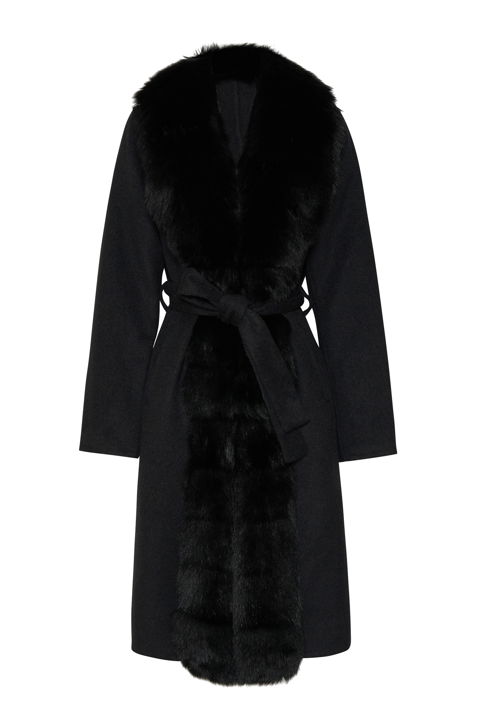 The Faux Stopper Wool Coat in Black – the official sport luxe